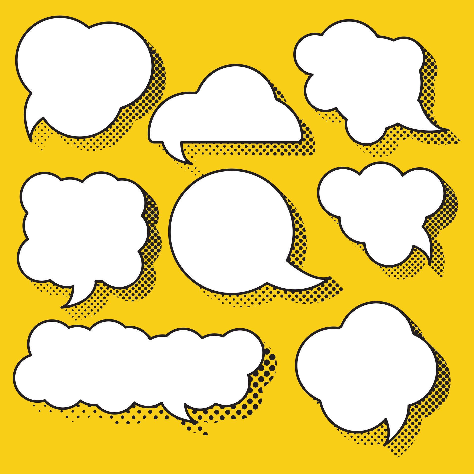 Pop Art Style Speech Bubble Vector Design 41450550 Vector Art At Vecteezy