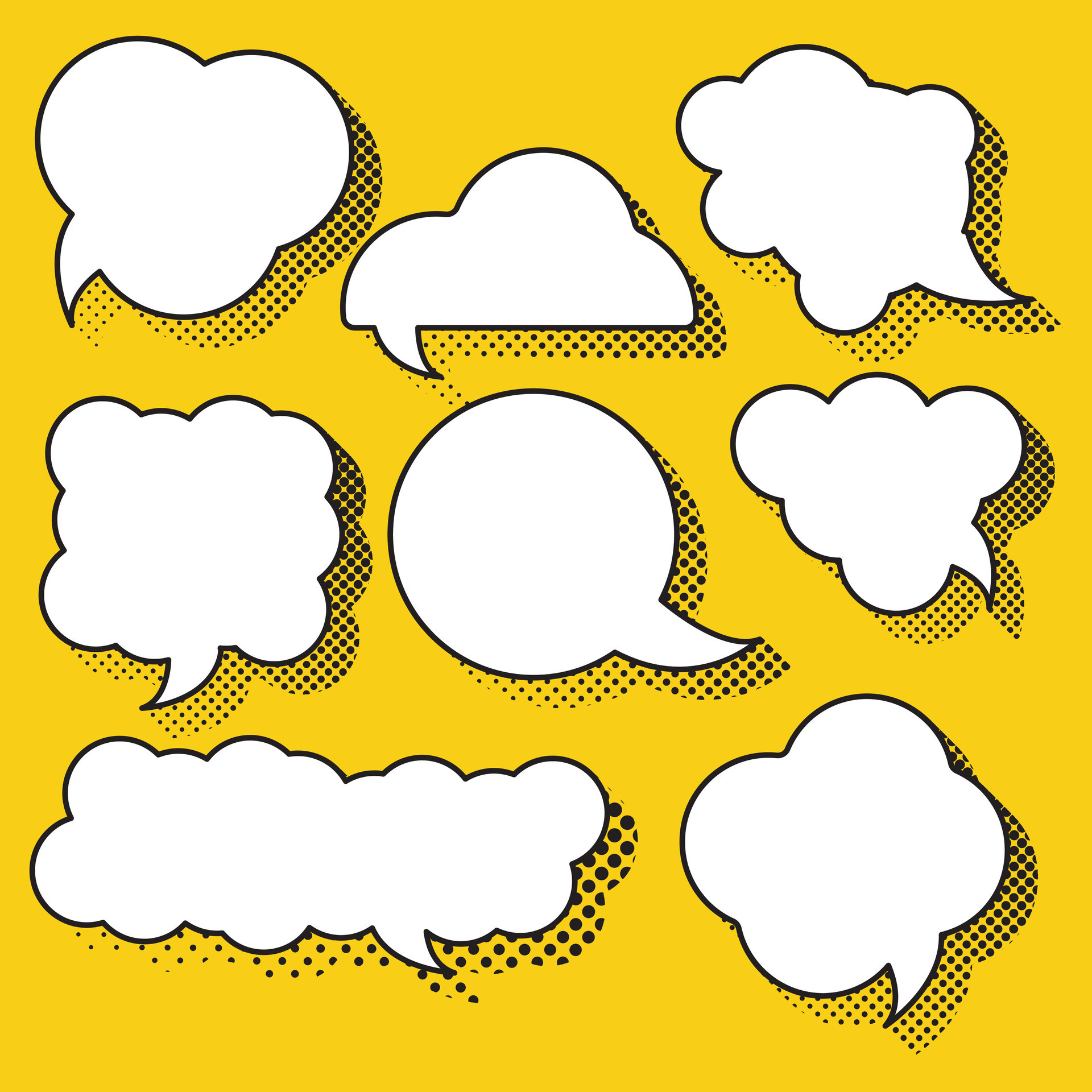 Pop Art Style Speech Bubble Vector Design 41450550 Vector Art At Vecteezy