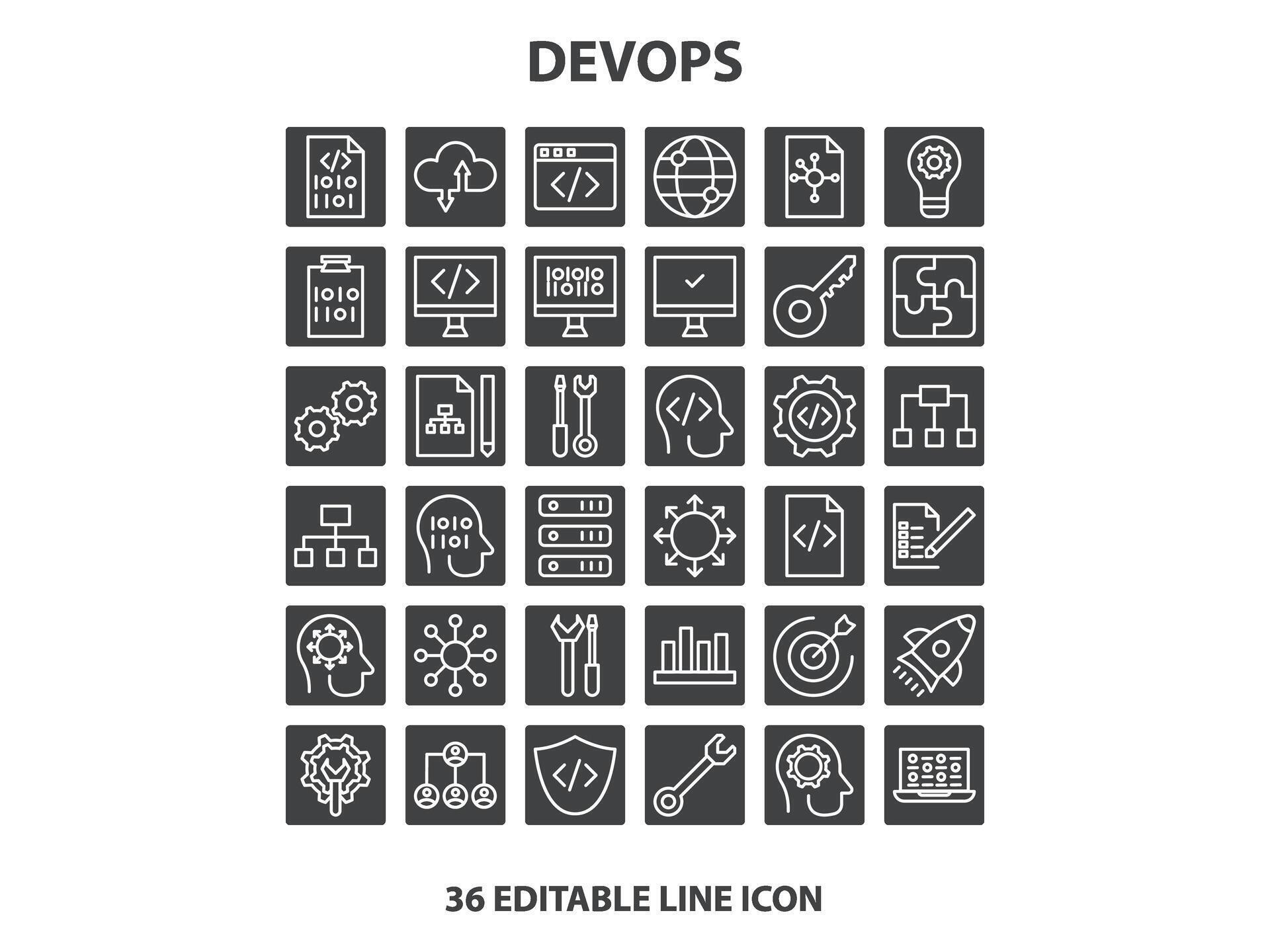 Programming coding set of web icons in line style. Software development icons for web and mobile ...