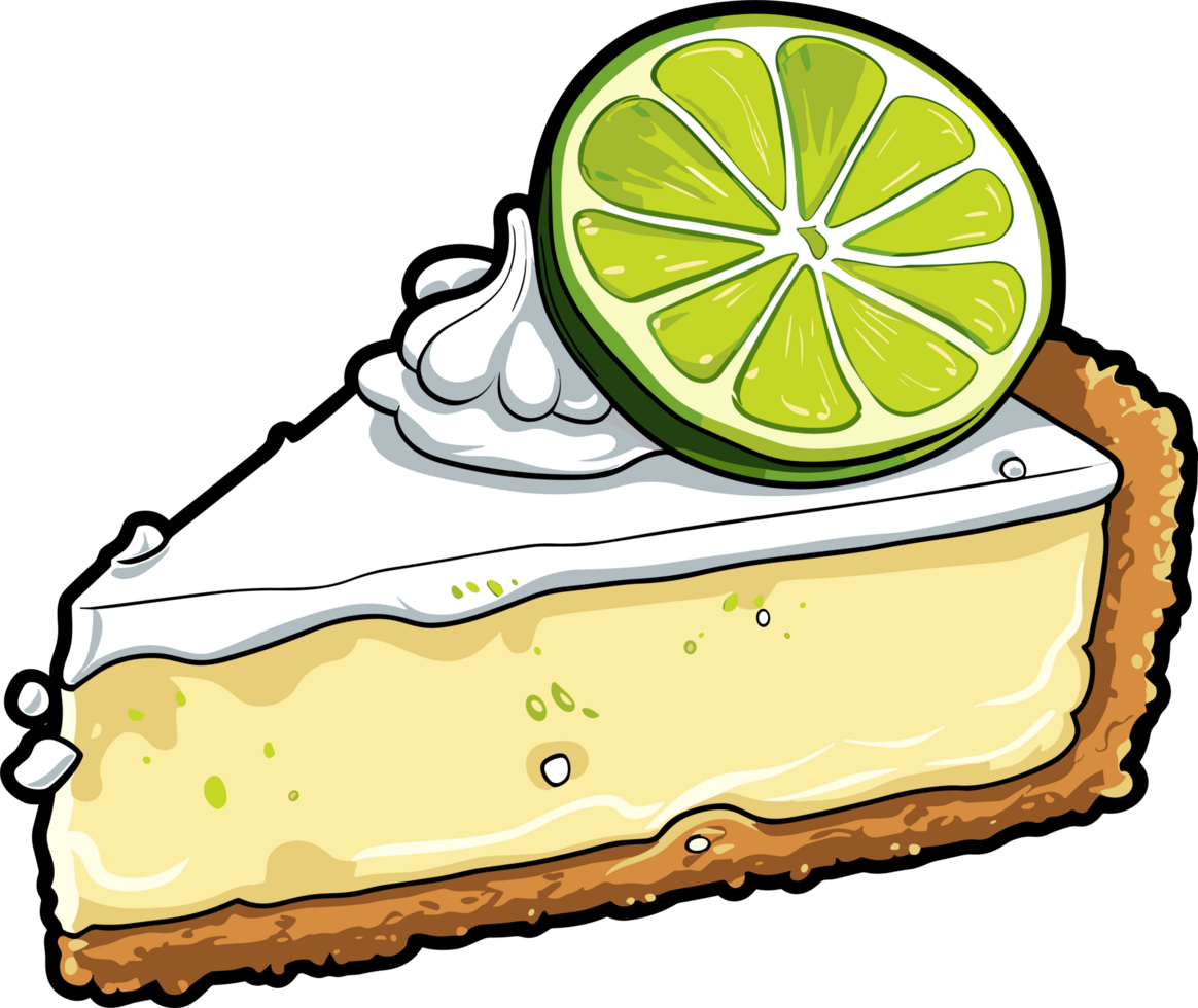 Ai Generated Key Lime Pie Clipart Design Illustration 41454064 Png