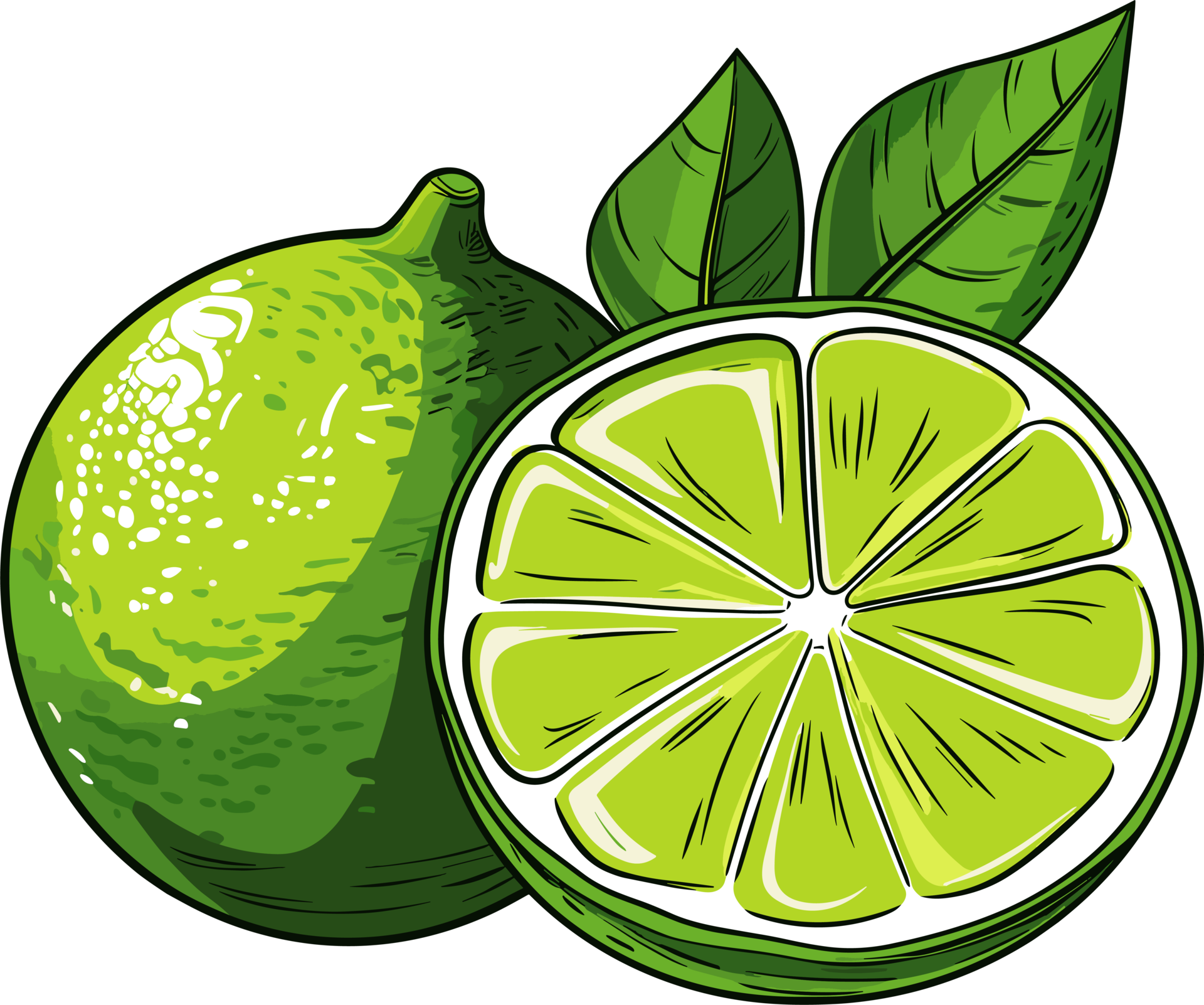 AI generated Lime clipart design illustration 41454118 PNG