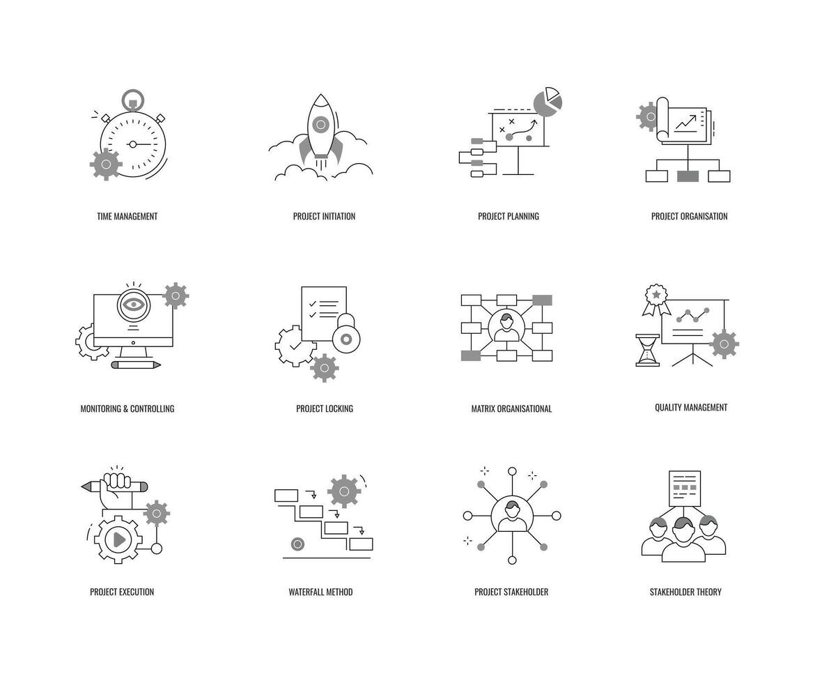 Streamline Your Workflow. Essential Project Management Icons. Pro ... Streamline Your Workflow. Essential Project Management Icons. Pro ...