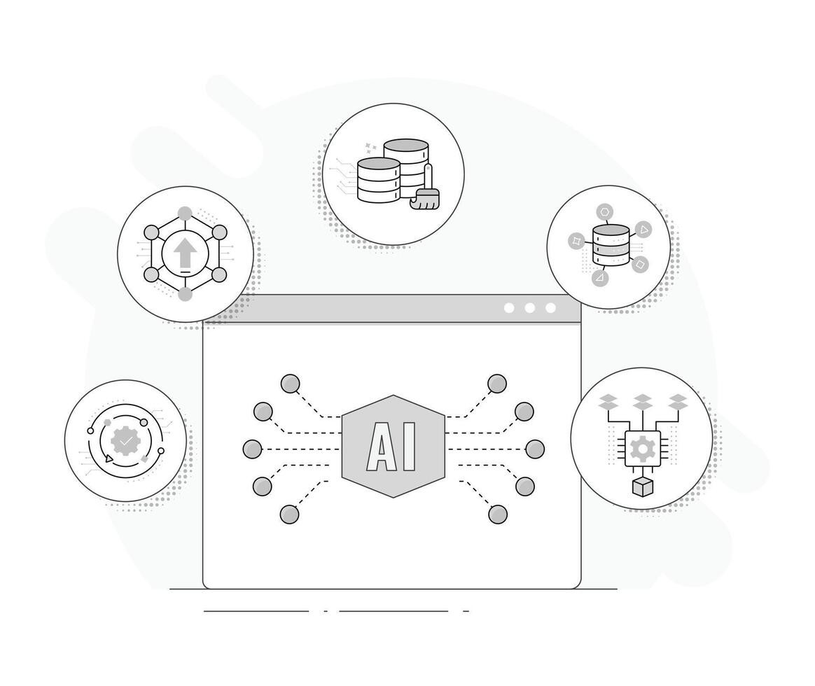 Optimize Your Ai App Workflow Efficient Ai App Development Icons Model Training Data