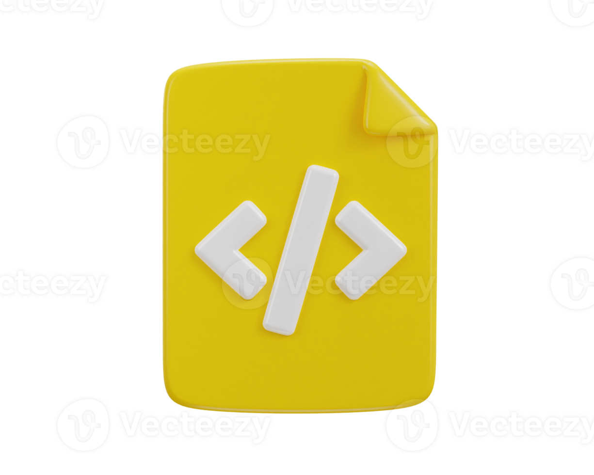 3d web page and programming code icon illustration 41463799 PNG