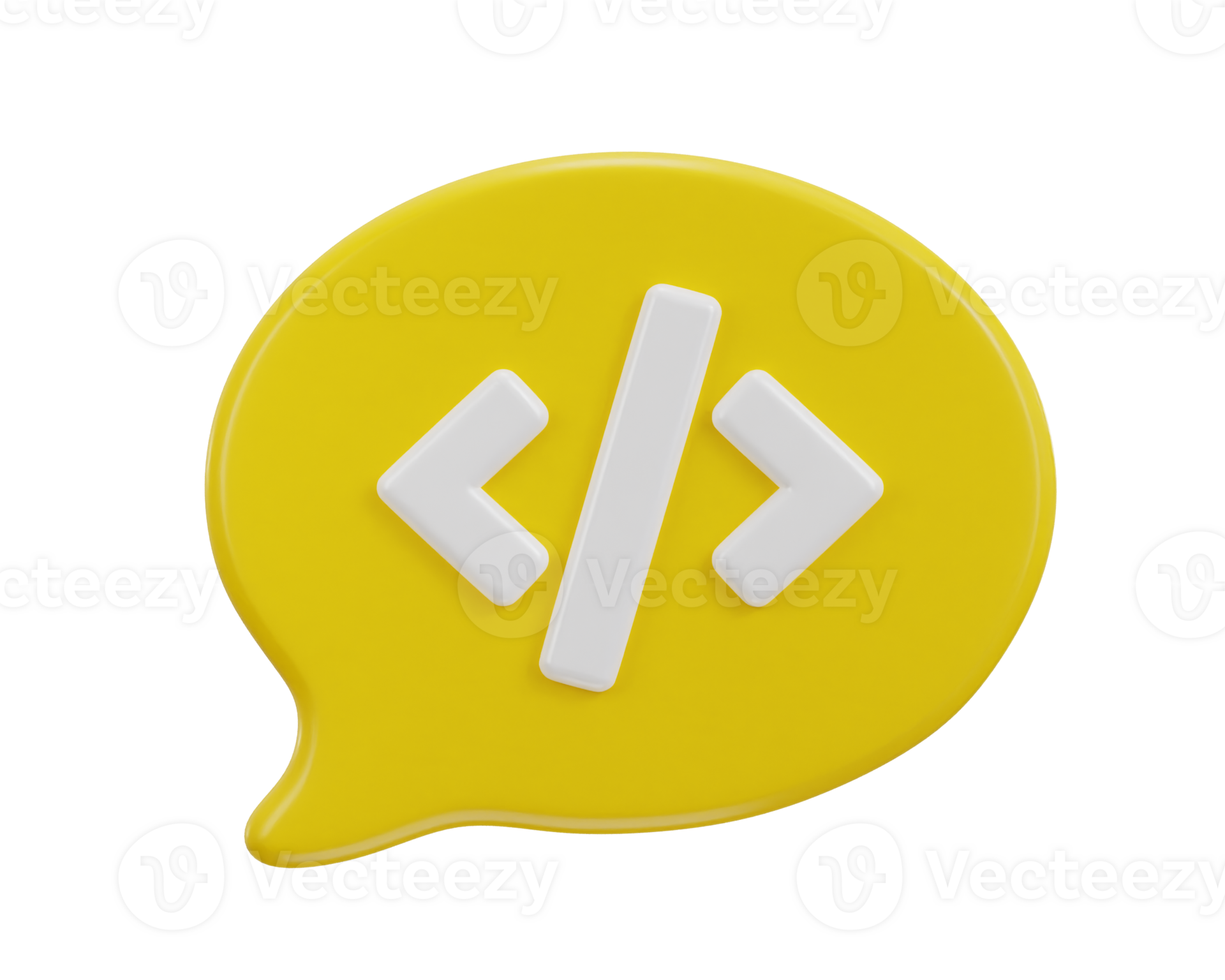 Software Code 3d Icon Isolated On Coding Message Bubble Sign Programming Icon 41463800 Png