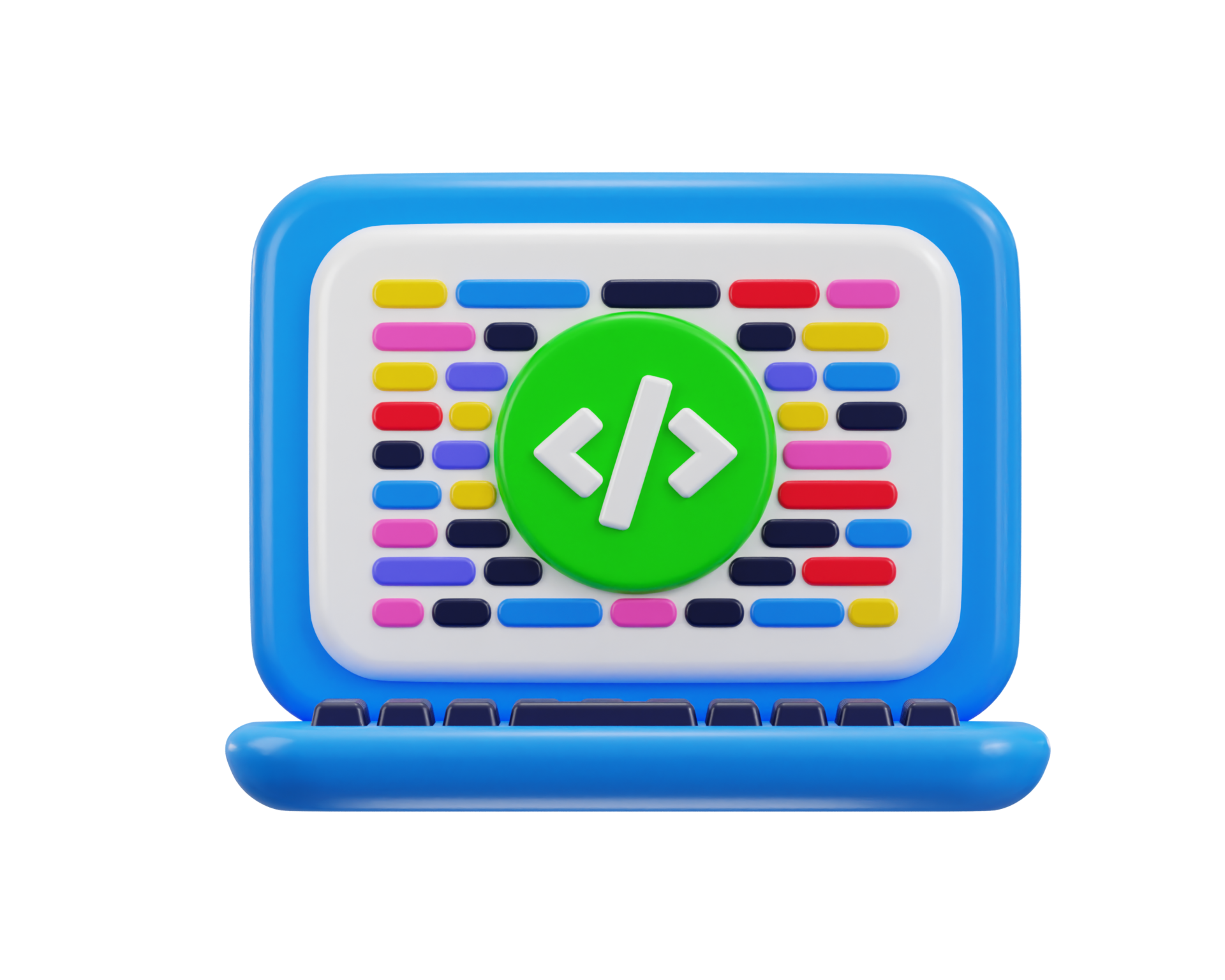 coding icon on computer programming development icon 3d rendering illustration 41464010 PNG