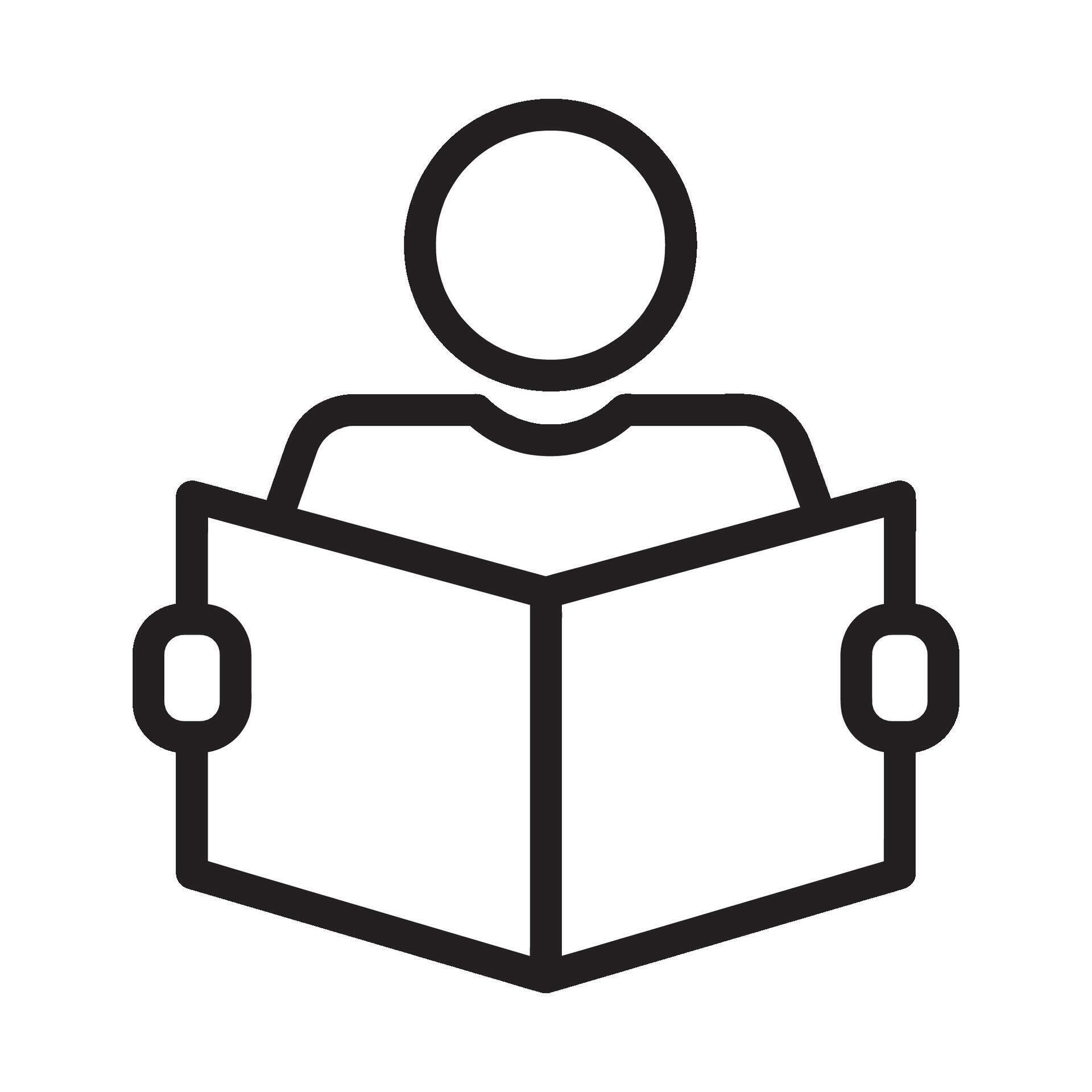 person reading icon vector illustration design 41484218 Vector Art at ...