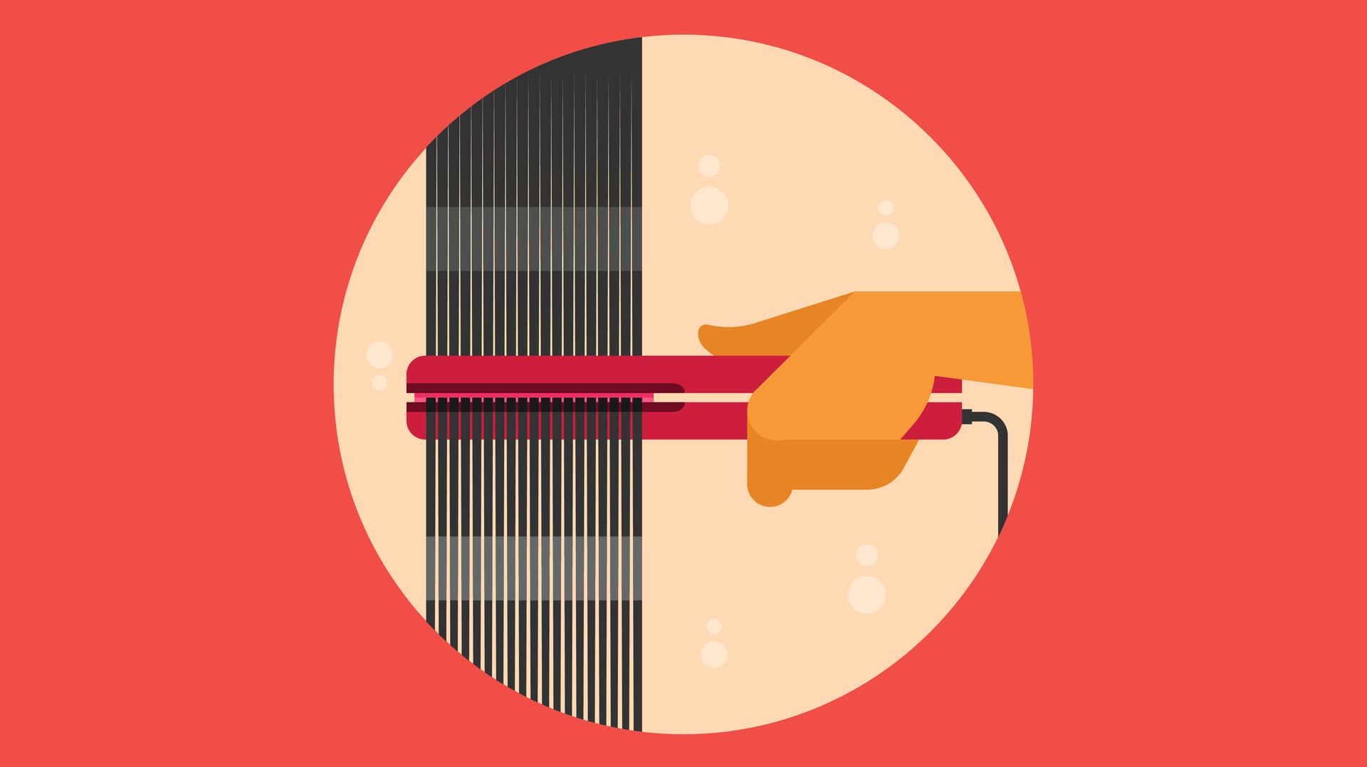 Hair Styler Dresser Doing A Hair Style Vector Illustration 41486394