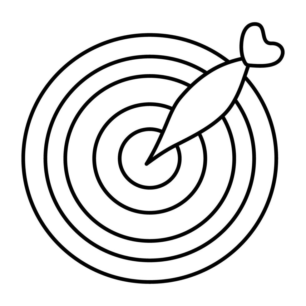 Conceptual design icon of target 41487319 Vector Art at Vecteezy