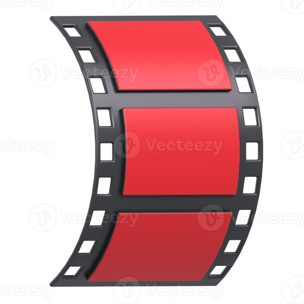 3d Illustration Cinema Film Strip 41489229 Png