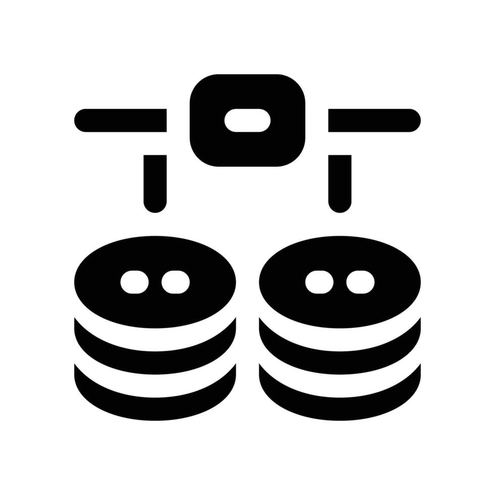 database link icon. vector glyph icon for your website, mobile ...