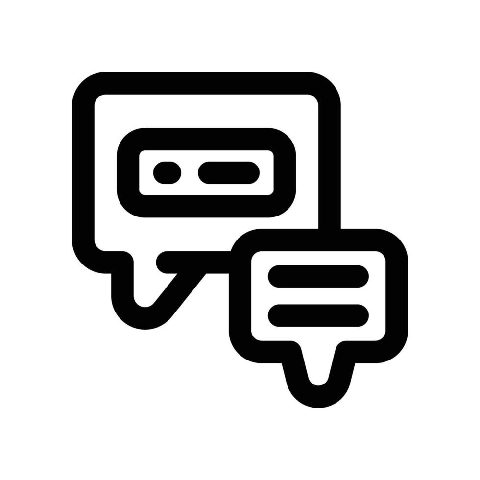 chat server icon. vector line icon for your website, mobile ... chat server icon. vector line icon for your website, mobile ...