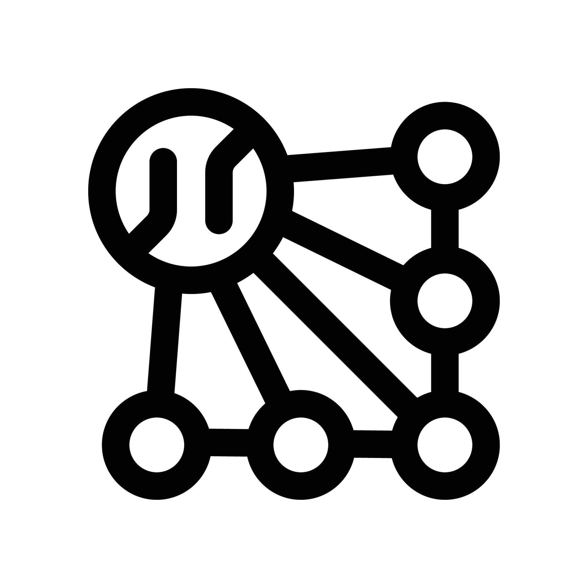 data structure icon. vector line icon for your website, mobile ...