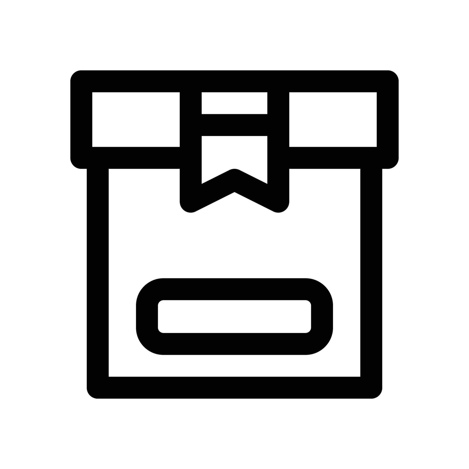 box icon. vector line icon for your website, mobile, presentation, and ...