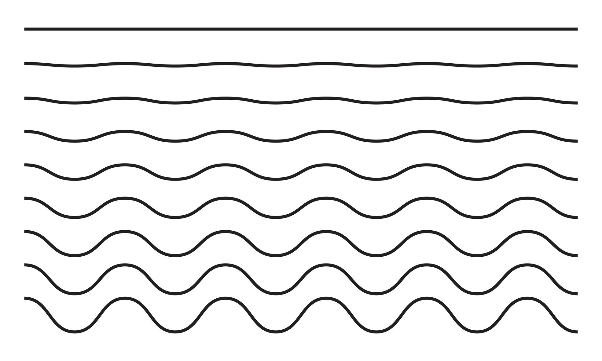 lines and waves set collection 41496974 Vector Art at Vecteezy