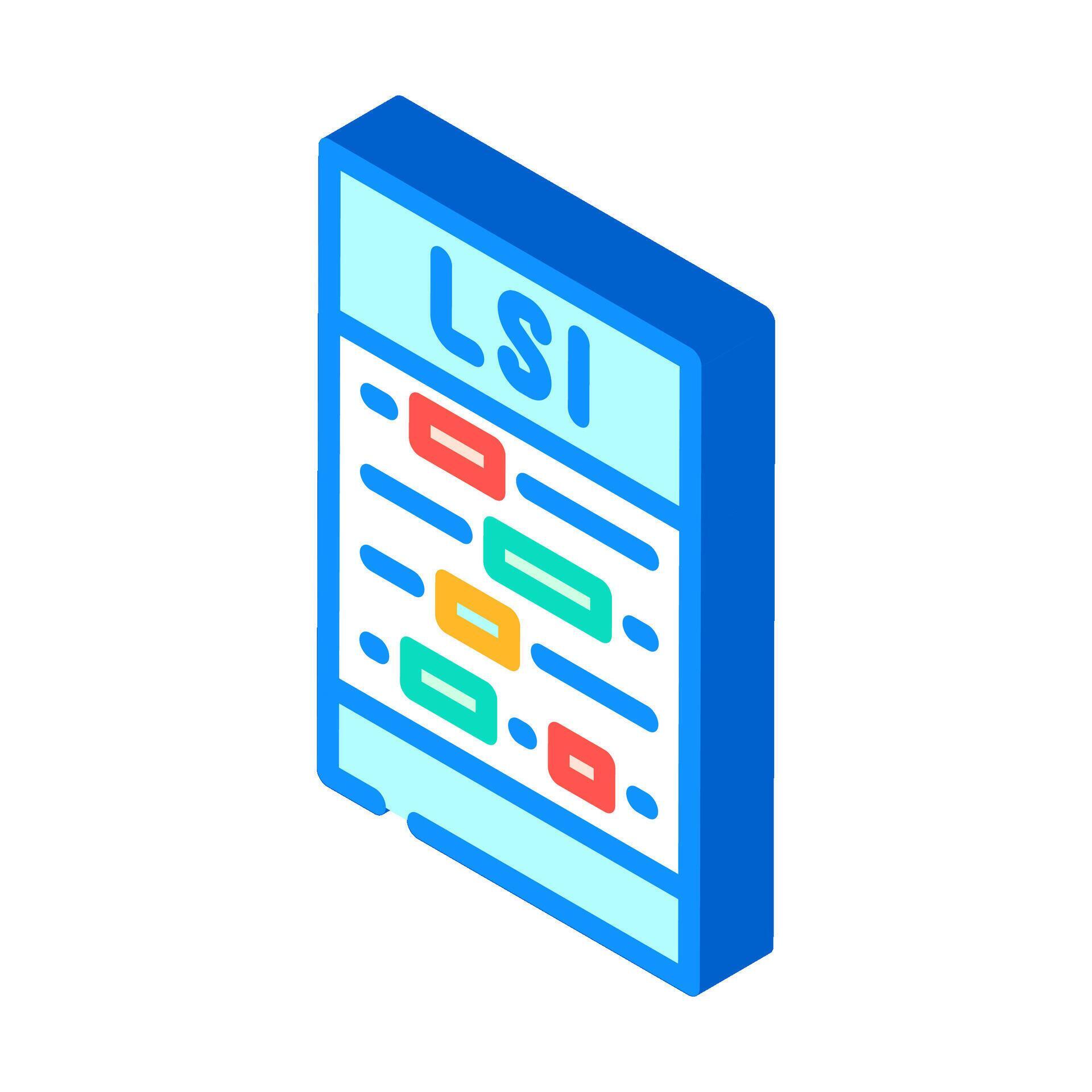 latent semantic indexing lsi seo isometric icon vector illustration ... latent semantic indexing lsi seo isometric icon vector illustration ...