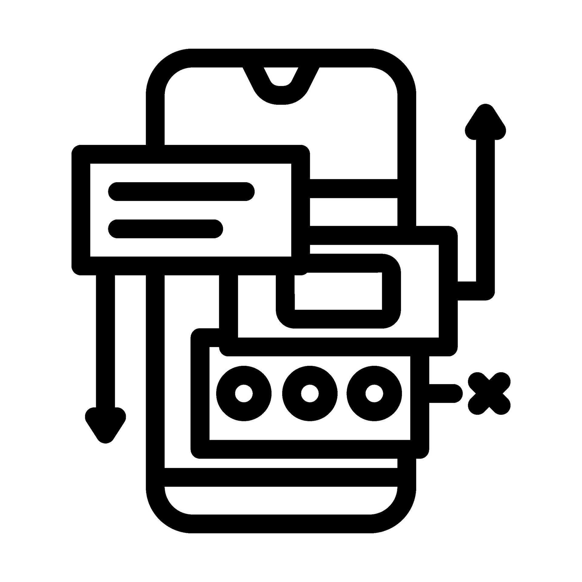 hierarchy ux ui design line icon vector illustration 41500650 Vector ...