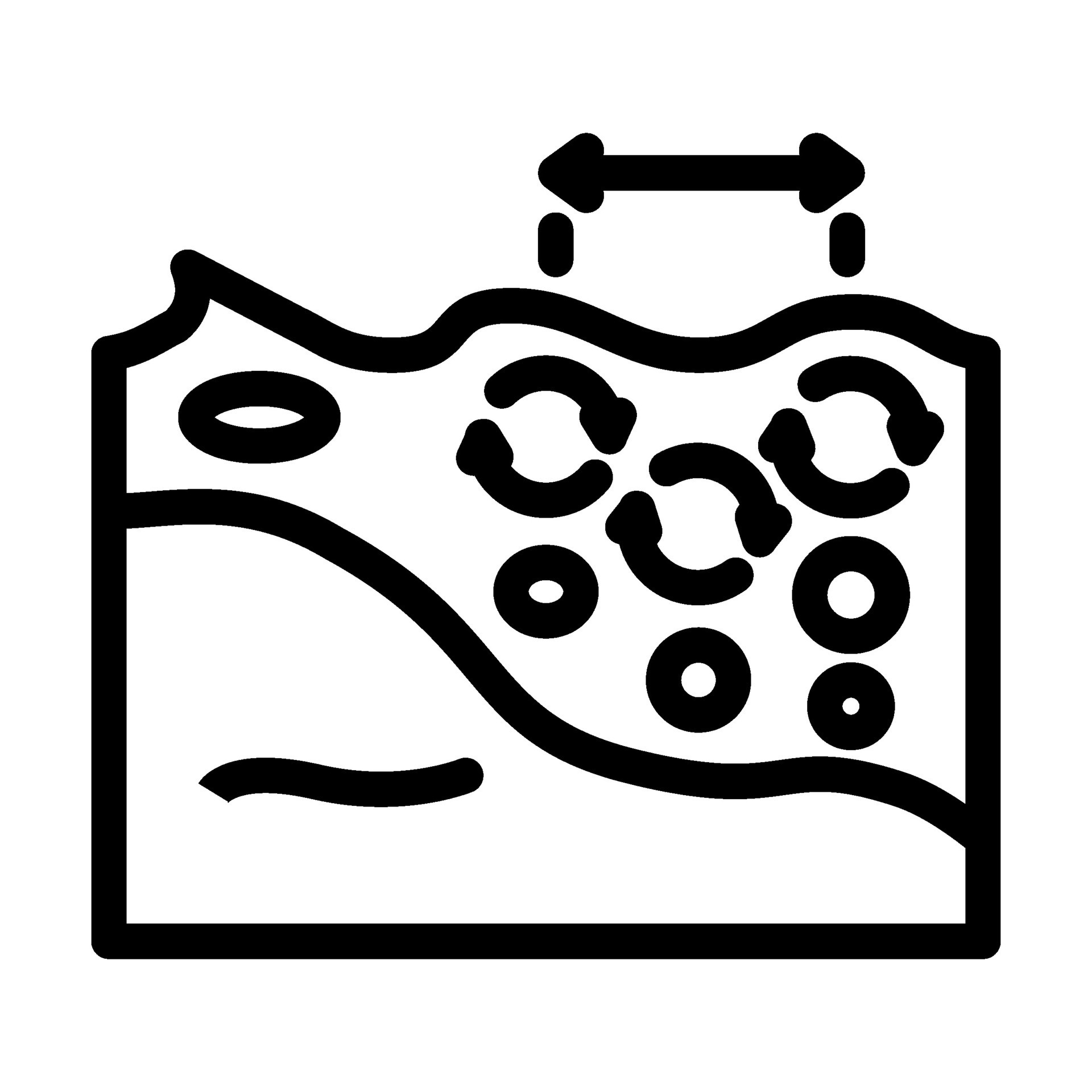 current generator tidal power line icon vector illustration 41500828 ...