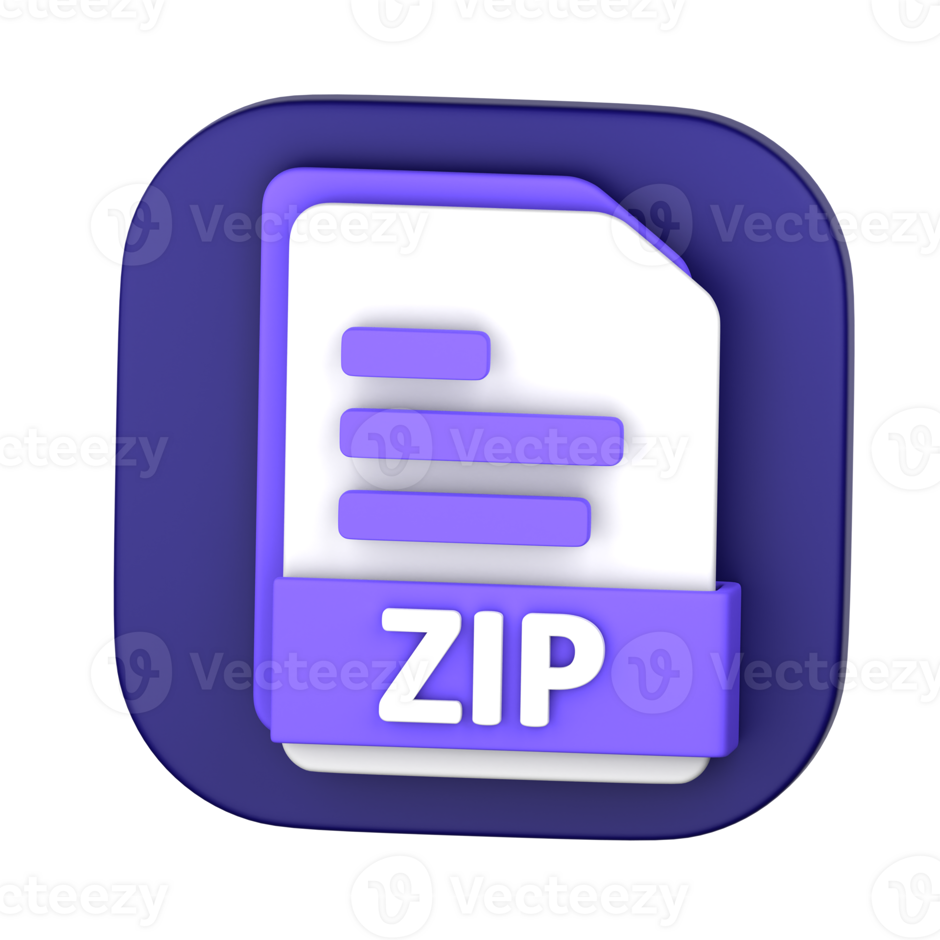 ZIP File 3D Illustration for uiux, web, app, presentation, etc 41503837 PNG