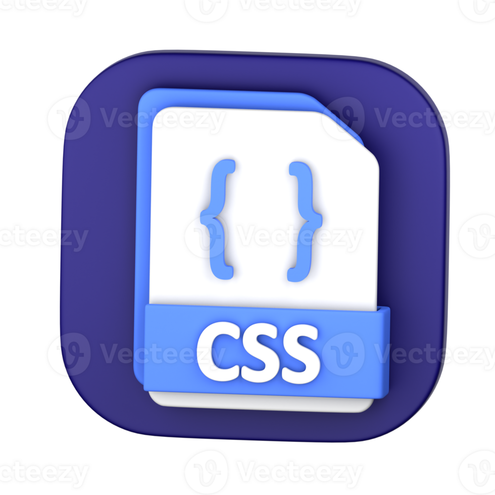 Css File 3d Illustration For Uiux Web App Presentation Etc 41503862 Png