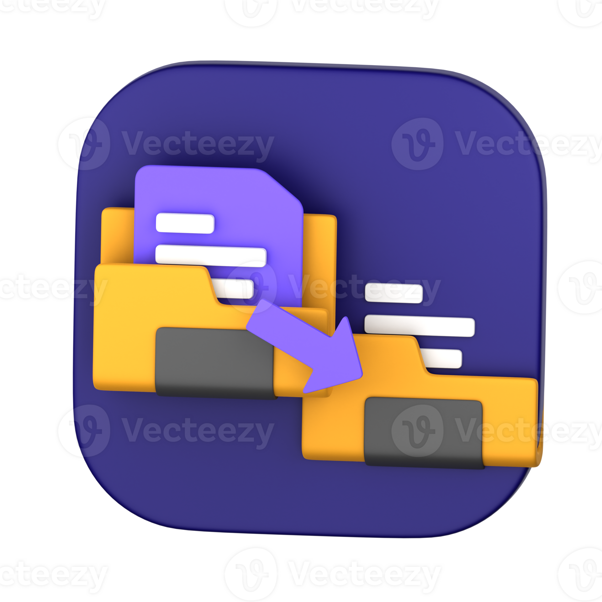 Copy Folder 3D Illustration for uiux, web, app, presentation, etc ...