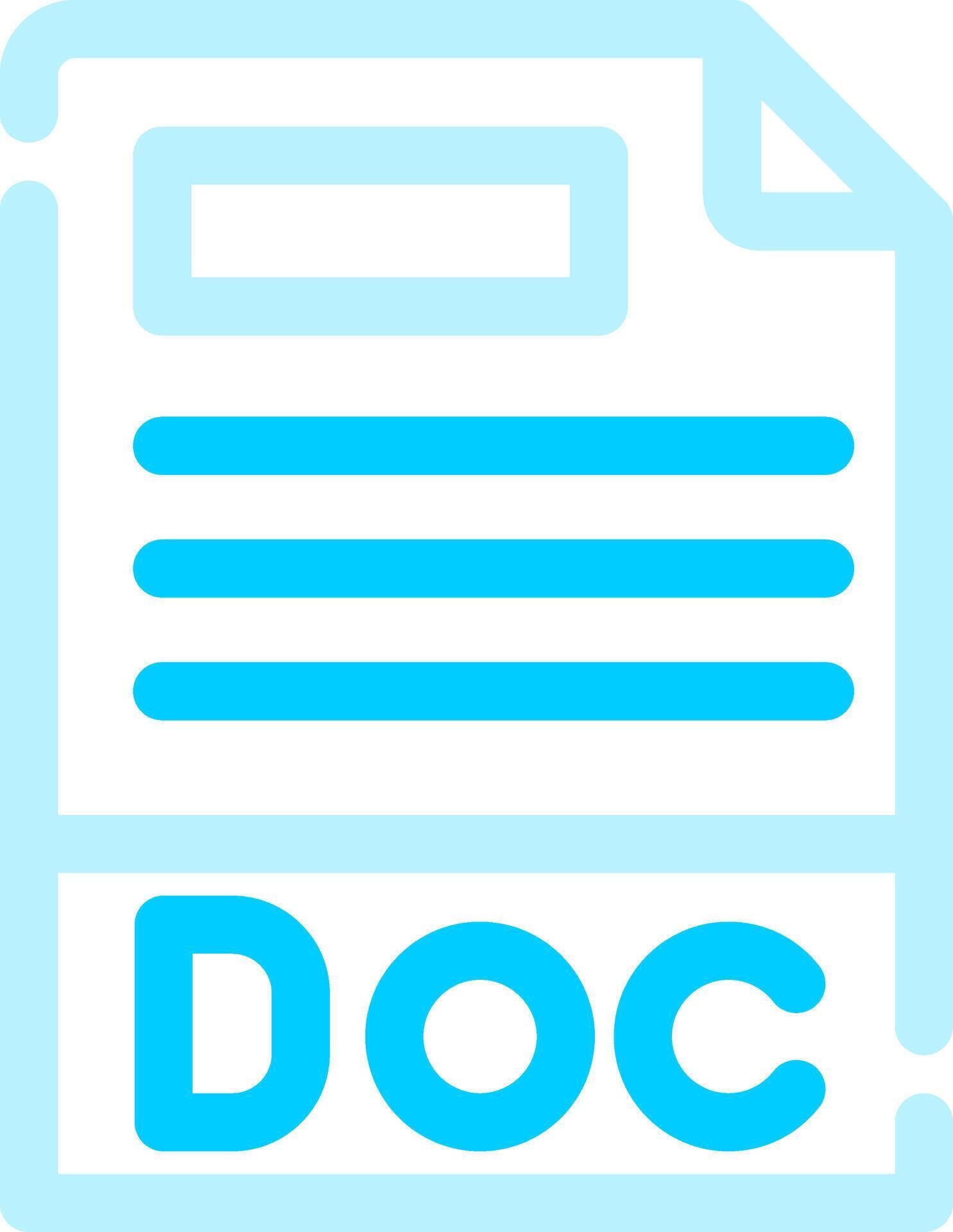 Doc File Format Creative Icon Design 41618730 Vector Art at Vecteezy