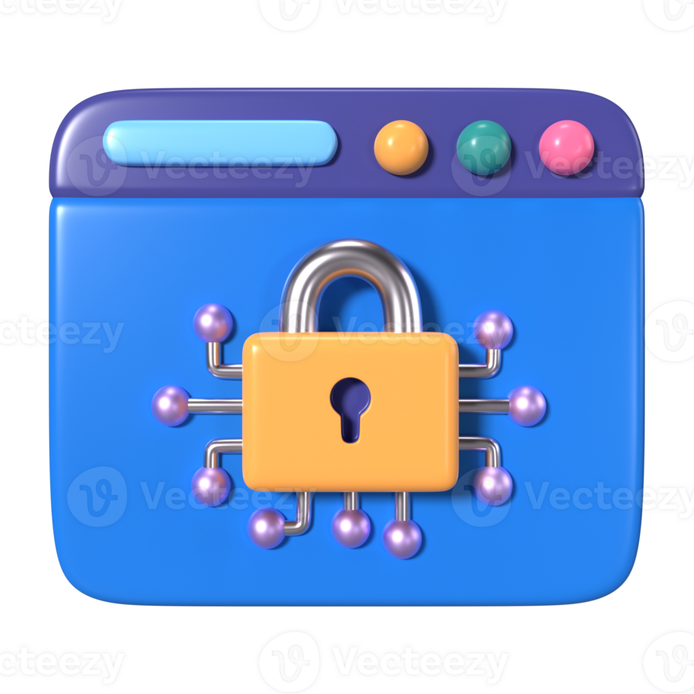 Encryption 3D Illustration Icon 41638998 PNG