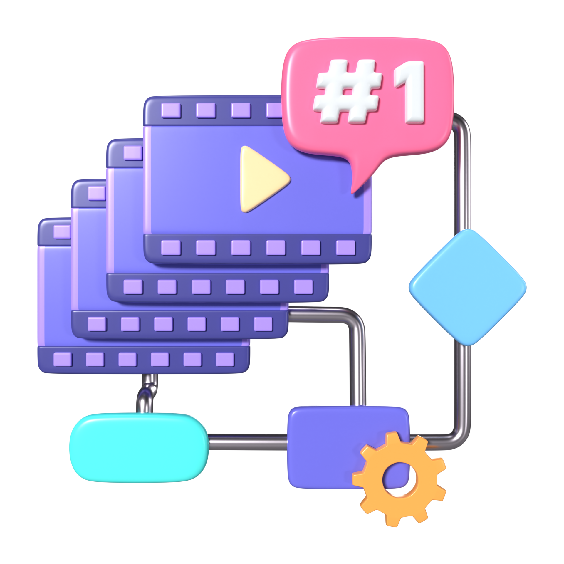 Algorithm Icon 3D Illustration Icon 41639013 PNG