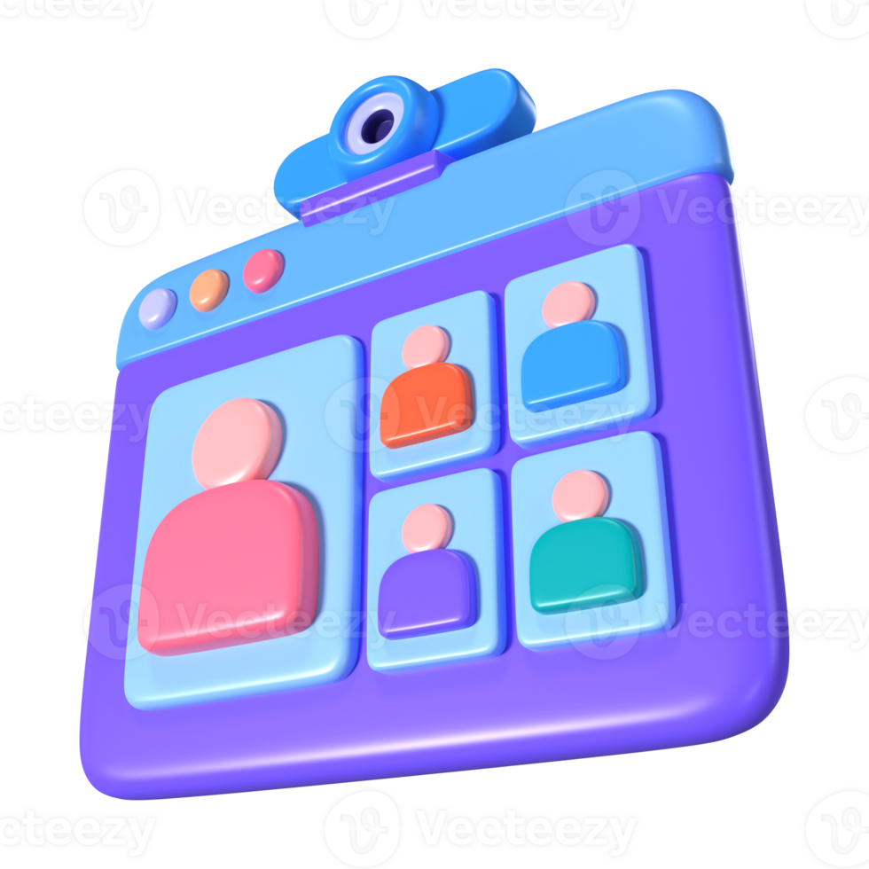 Webinar 3D Illustration Icon 41639136 PNG