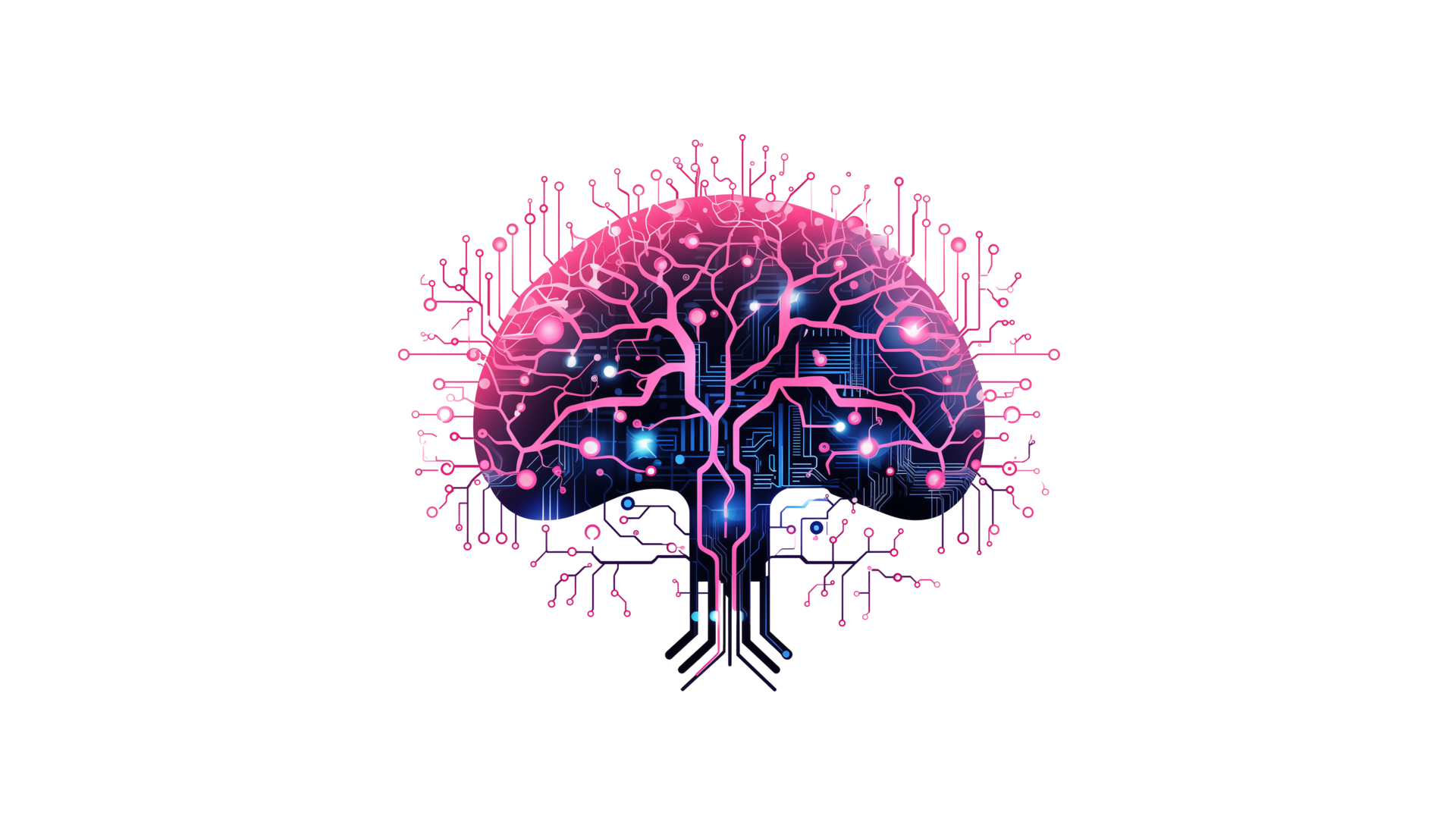 Ai Generated Ai Brain Cut Out Isolated Ai Brain Illustration On