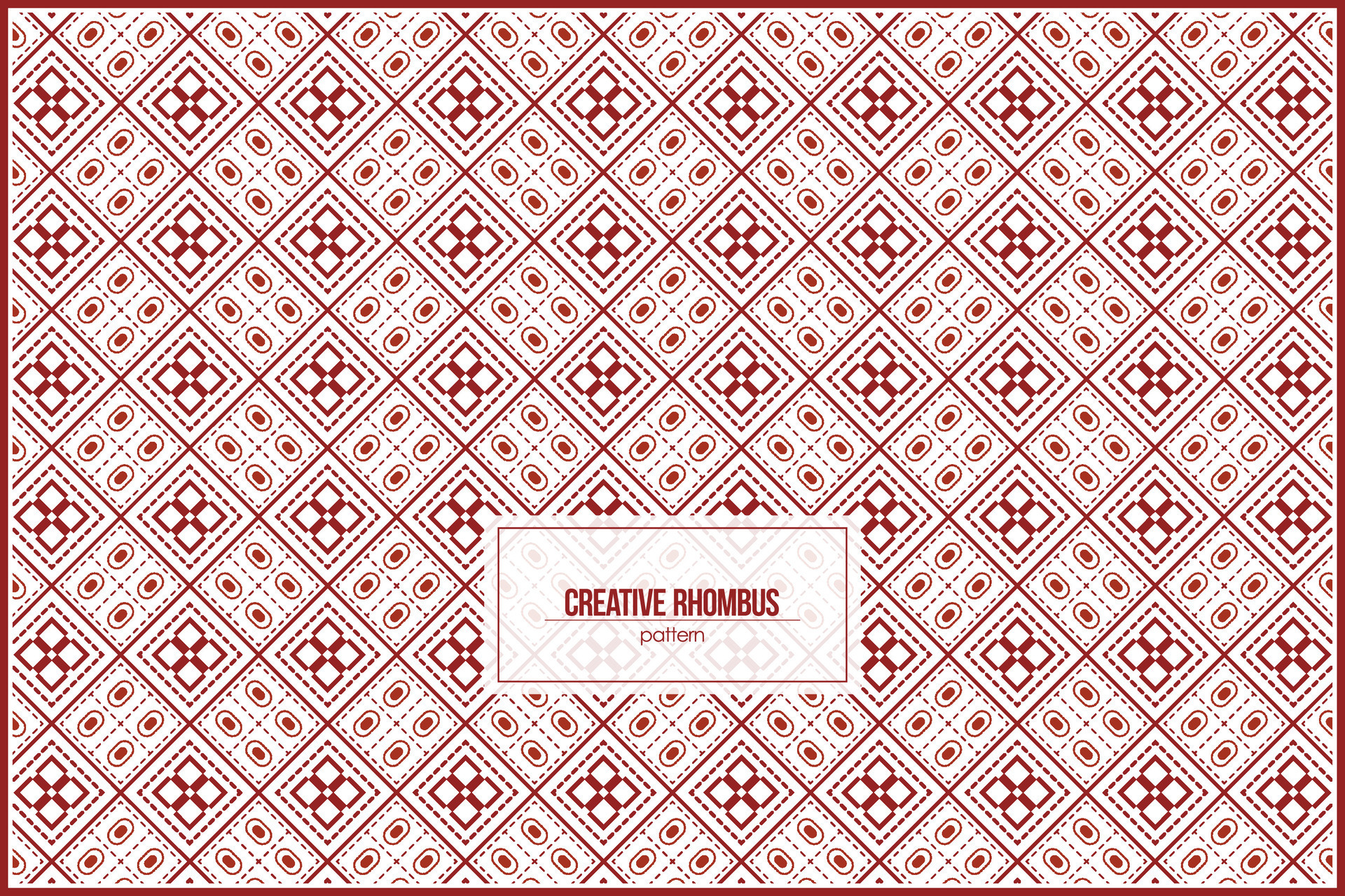 creative rhombus shape pattern with multiple dashed line inside ...