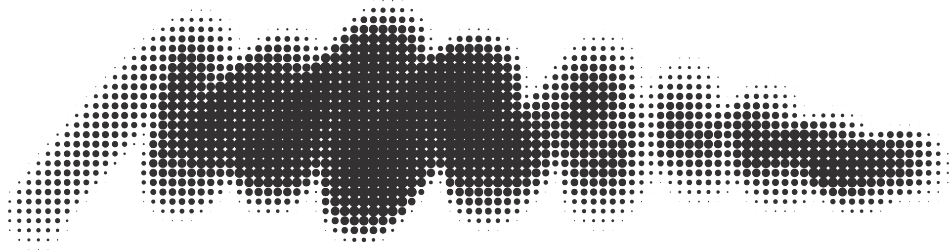 Halftone noisy gradient paint brush stroke. Dotted blob. Abstract grunge element 41642757 PNG