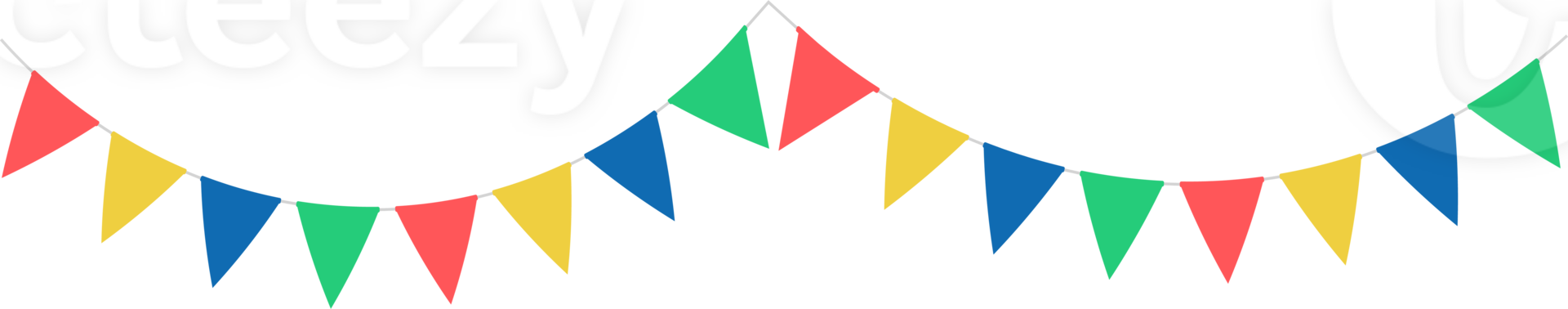 Triangular swag flags, decorative colorful party pennants for birthday ...