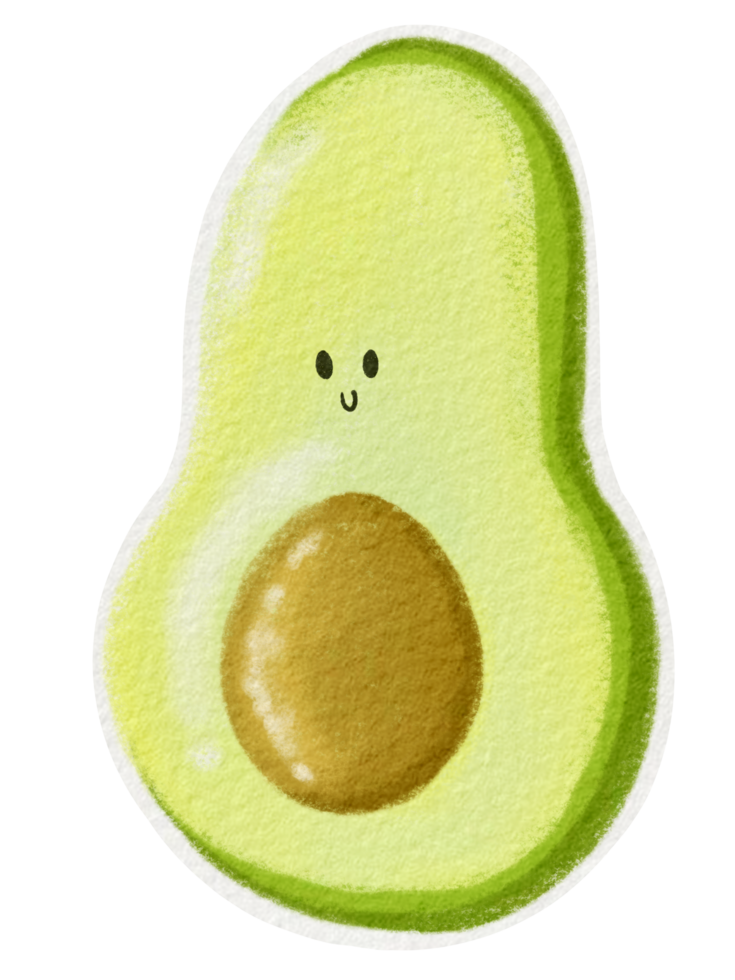 Cute Avocado Cartoon 41644079 Png