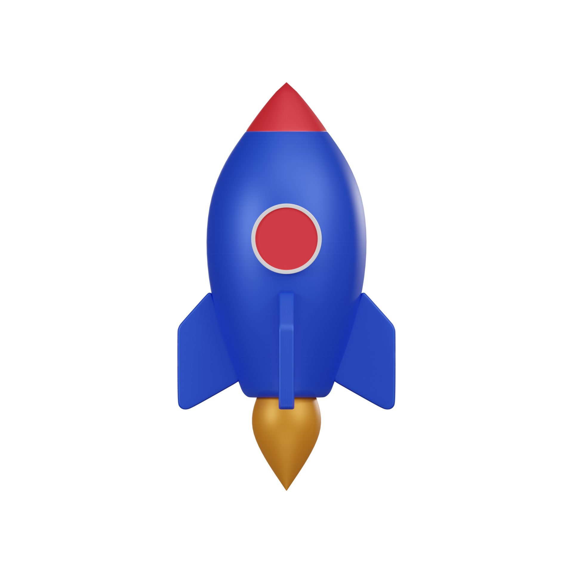 Minimal rocket launch icon for website and app. 3d render isolated ...