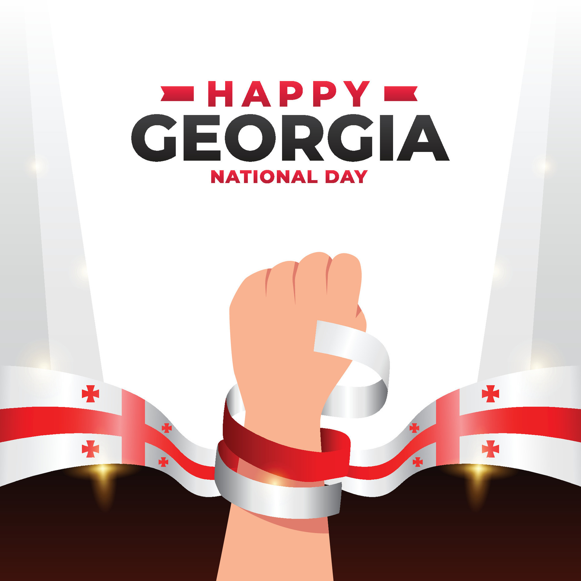 Georgia National day design illustration collection 41644526 Vector Art ...