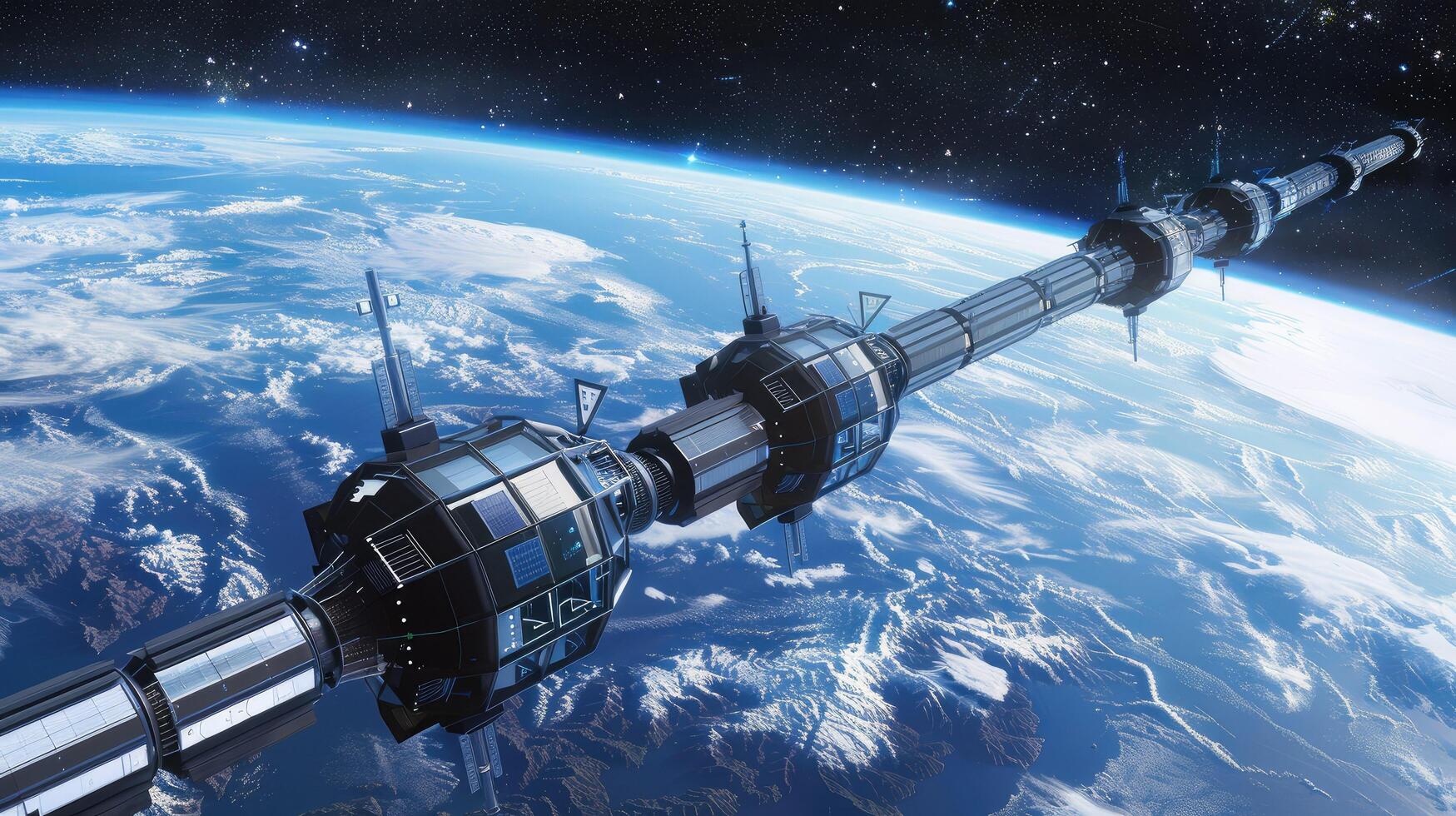 AI generated Visualizing the Future with Space Elevator Technology ... AI generated Visualizing the Future with Space Elevator Technology ...