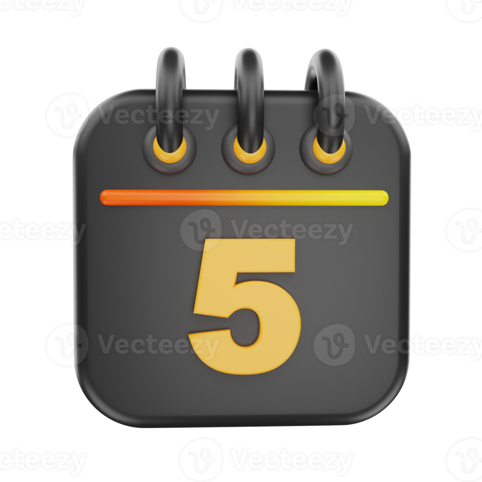 3d Rendering Calender Icon Object 41646003 Png