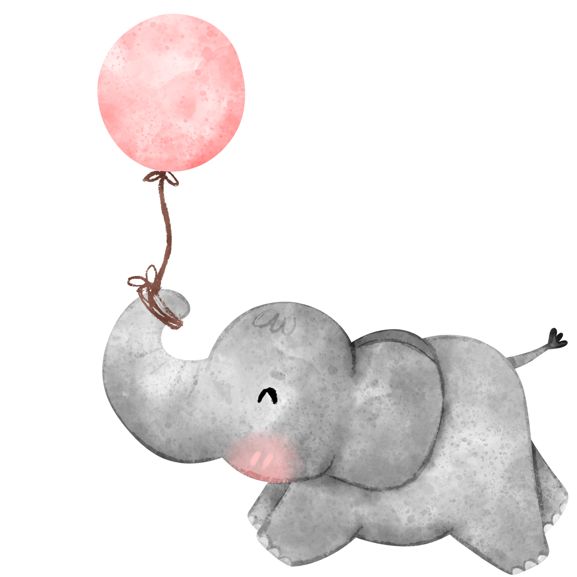 Cute baby elephant, watercolor style, animal, elephant 41646051 PNG