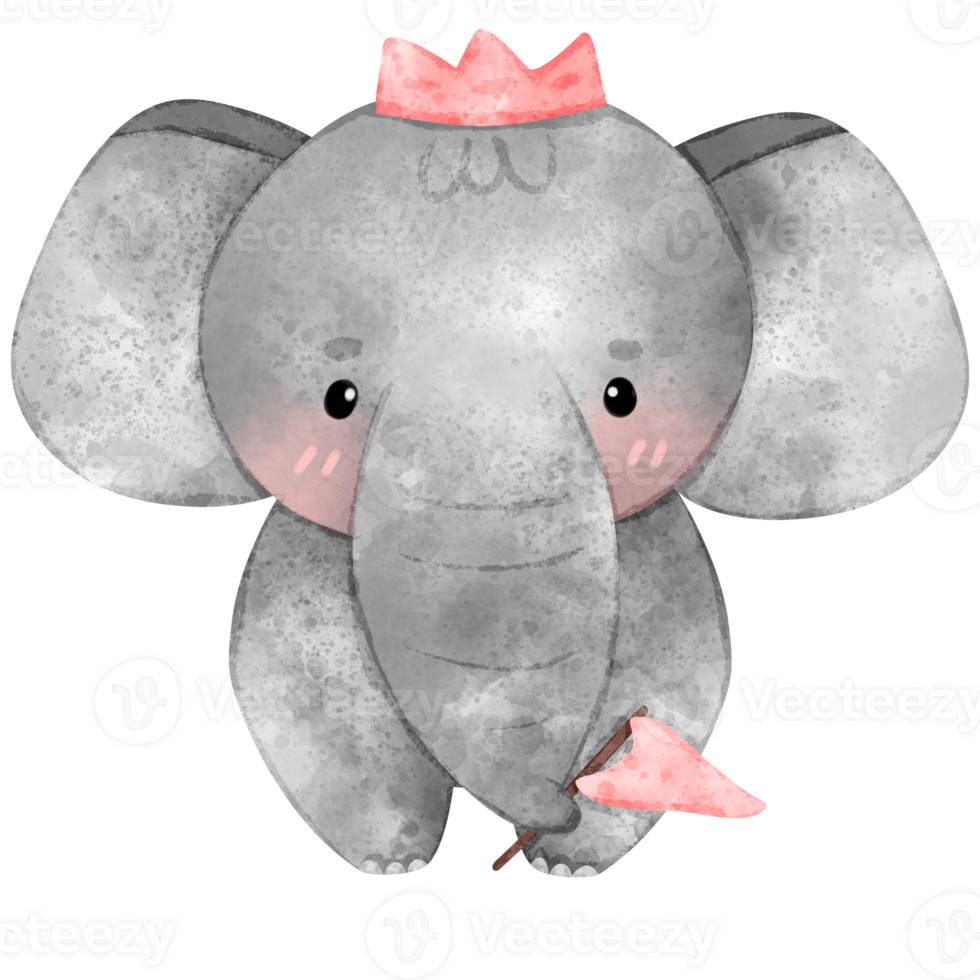 Cute baby elephant, watercolor style, animal, elephant 41646068 PNG