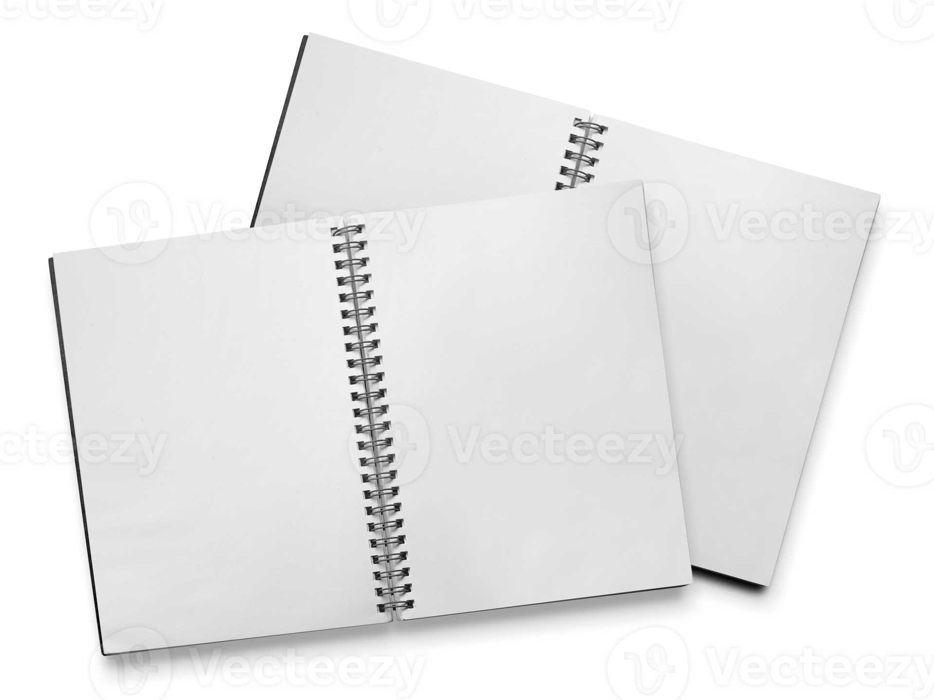 blank realistic spiral notebook, transparent background 41646326 PNG