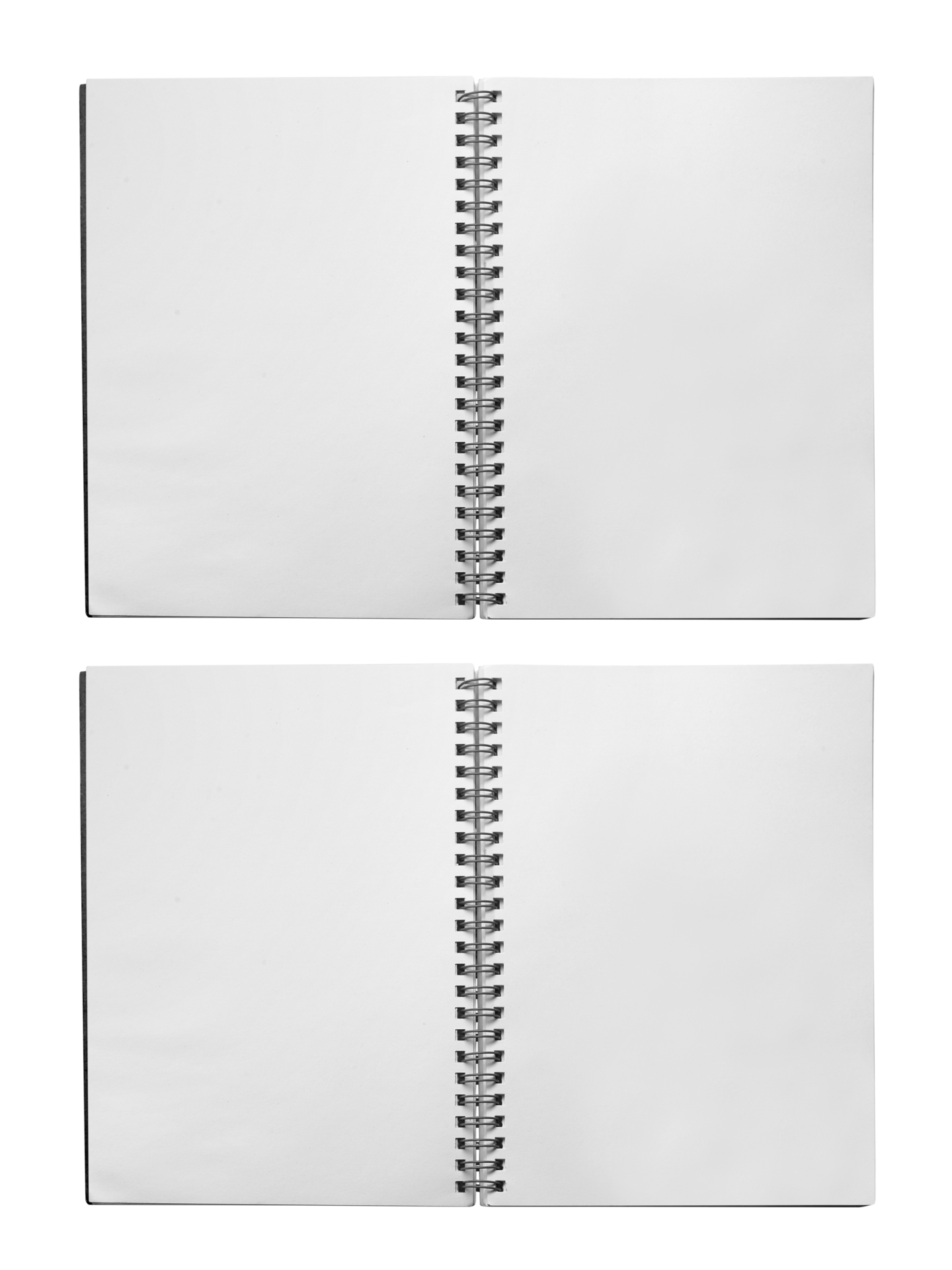 blank realistic spiral notebook, transparent background 41646354 PNG