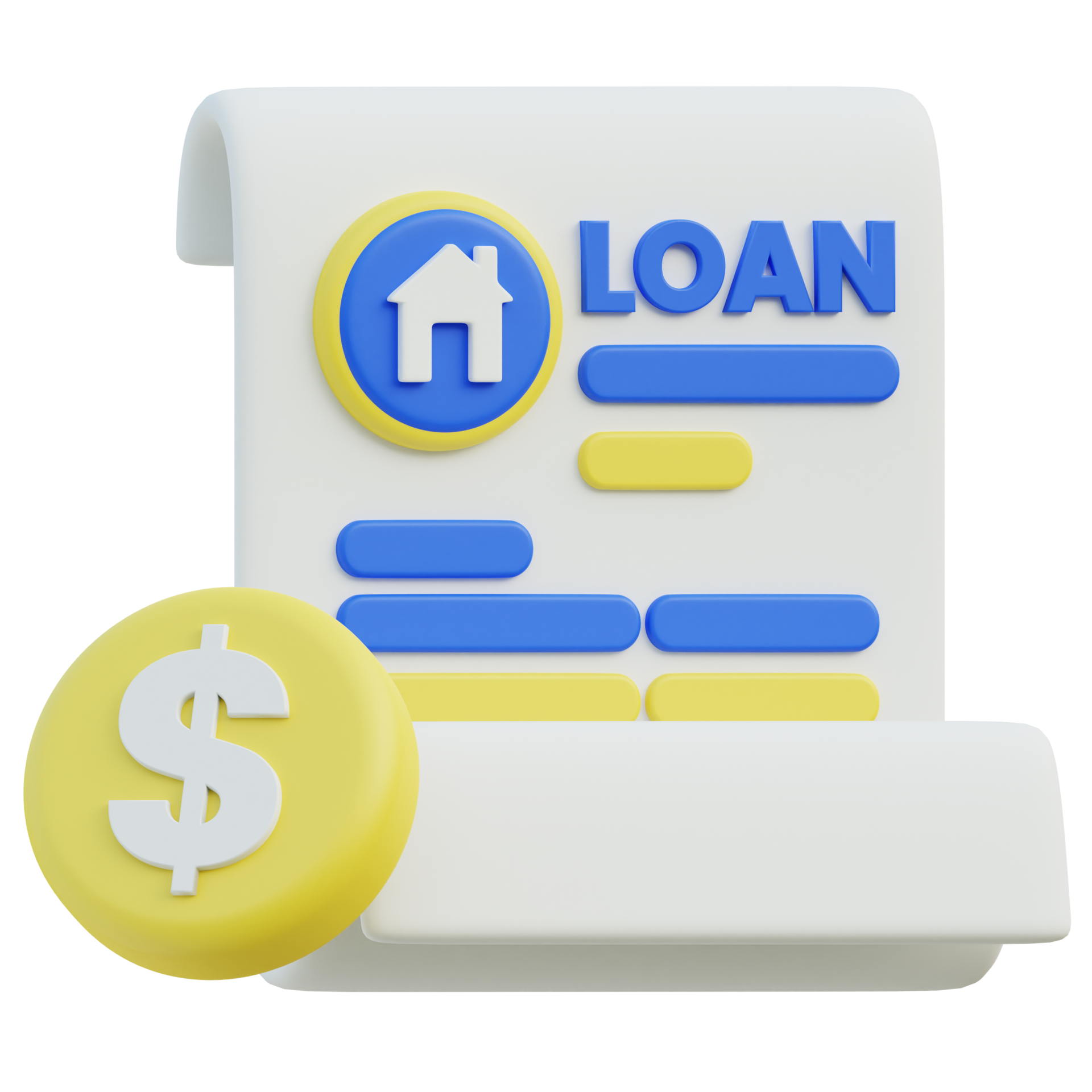 Loan 3D icon design for poster banner 41646573 PNG