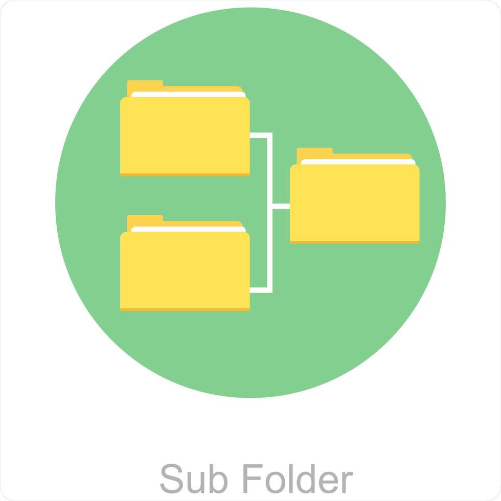 Sub Folder and folder icon concept 41647996 Vector Art at Vecteezy