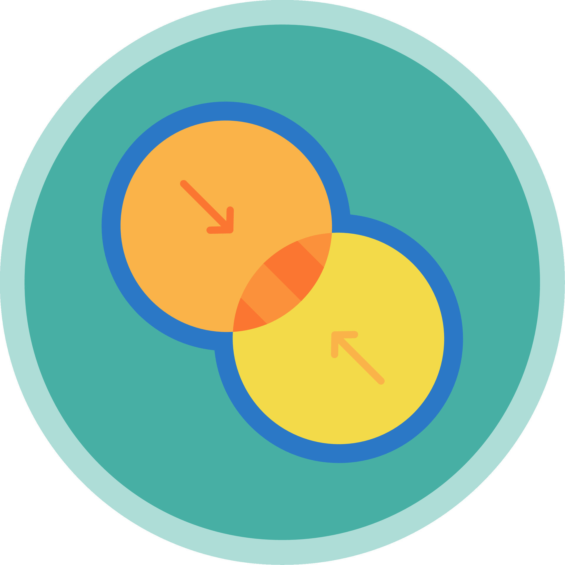 Combine Flat Multi Circle Icon 41653140 Vector Art at Vecteezy