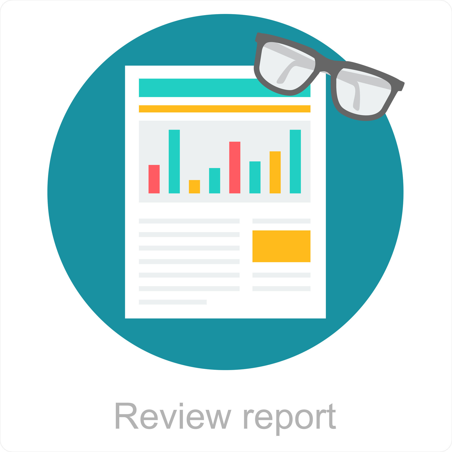 Review Report and plan icon concept 41654133 Vector Art at Vecteezy