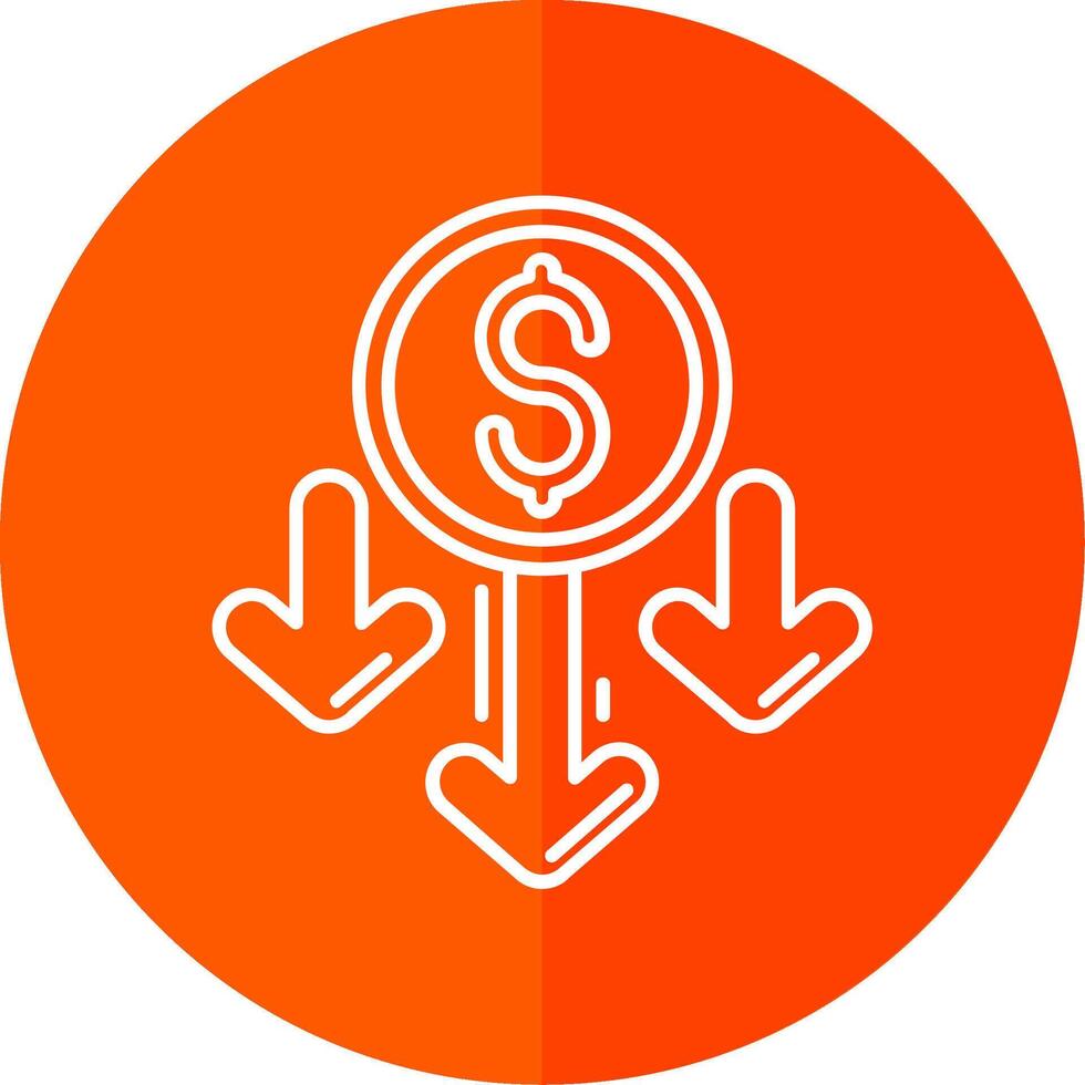 Decrease Line Red Circle Icon 41655853 Vector Art at Vecteezy