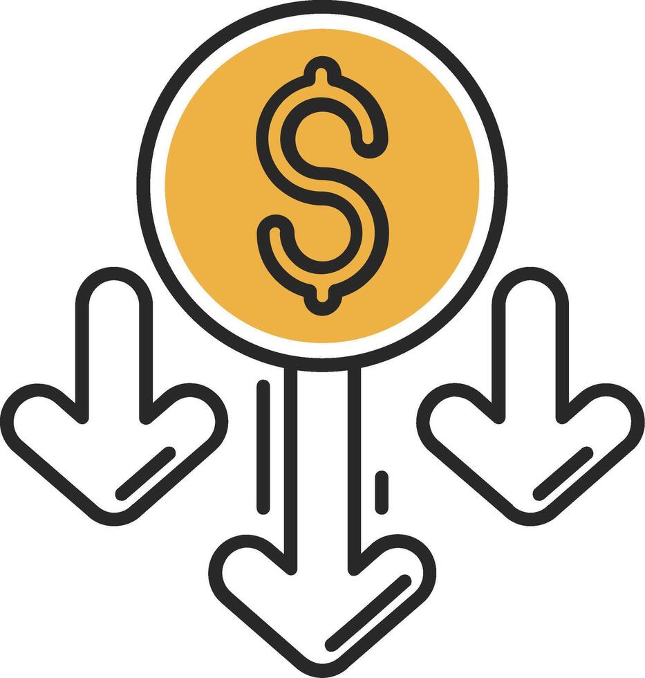 Decrease Skined Filled Icon 41655886 Vector Art at Vecteezy