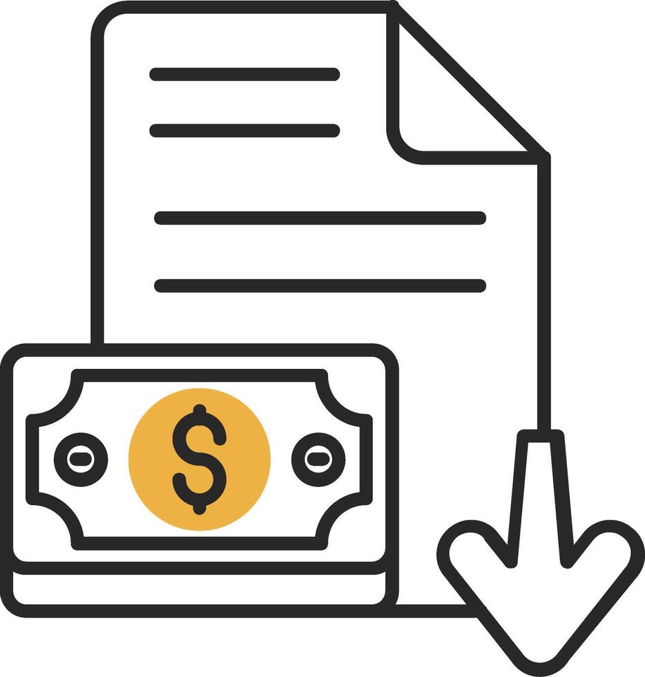 Decrease Skined Filled Icon 41655899 Vector Art at Vecteezy