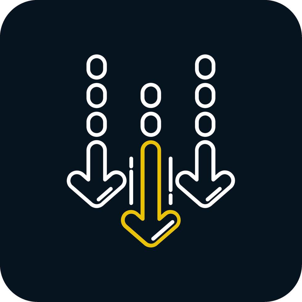 Decrease Line Yellow White Icon 41655941 Vector Art at Vecteezy